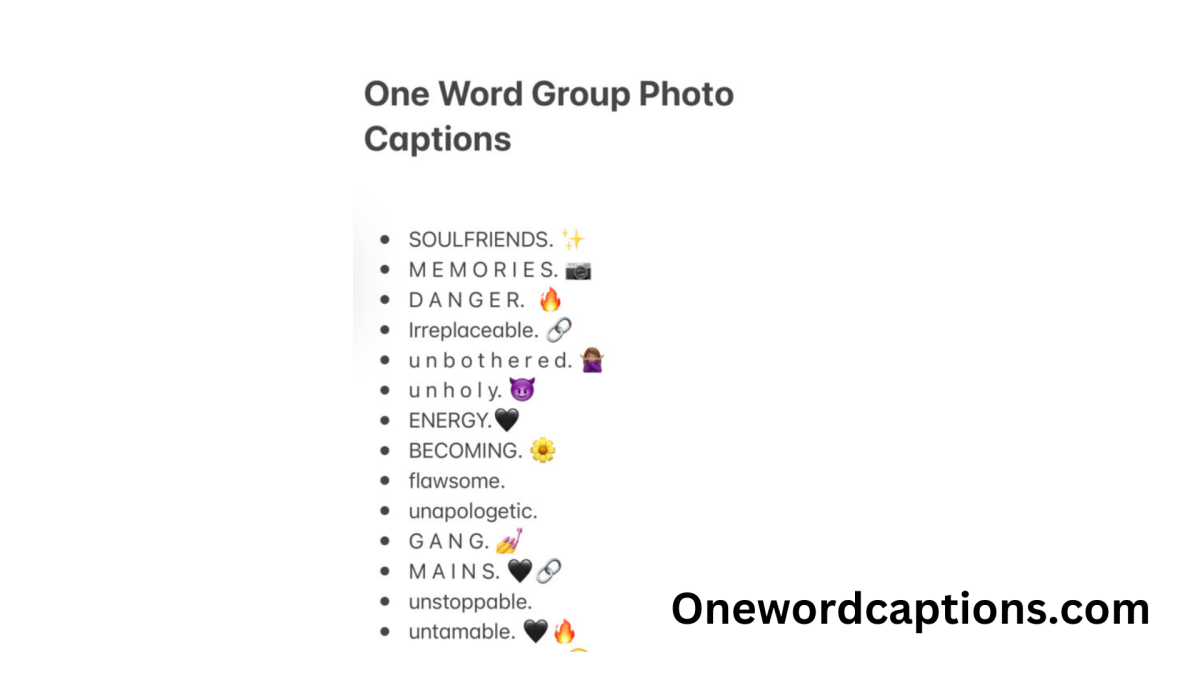 250+ One Word Instagram Captions to Use Now - One Word Captions