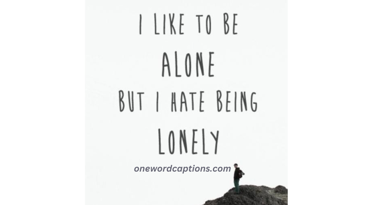 300+ Alone Captions for Instagram and Facebook - One Word Captions