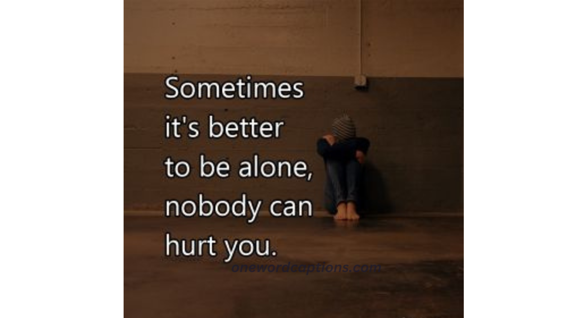 300+ Alone Captions for Instagram and Facebook - One Word Captions