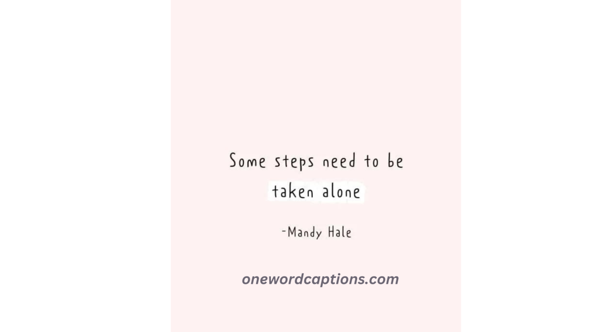 300+ Alone Captions for Instagram and Facebook - One Word Captions