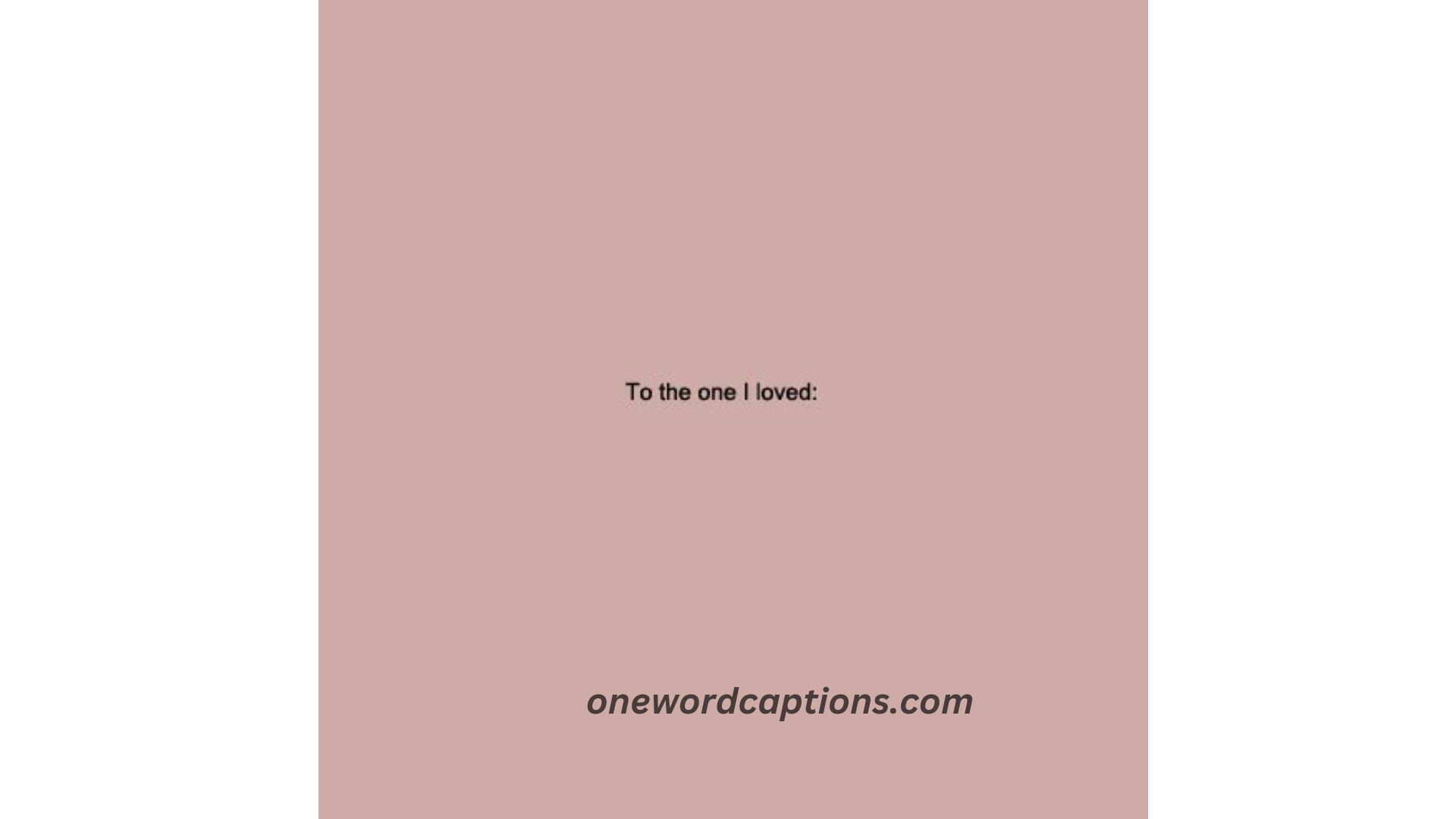 300+ One Word Captions For Instagram, TikTok & Facebook - One Word Captions