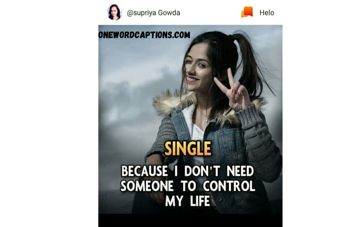 250+ Best Single Captions for Boys and Girls for Instagram - One Word ...